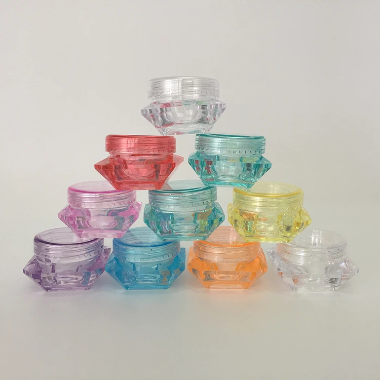 5g Diamond Shaped Jars - Perfect for Cosmetics & Samples