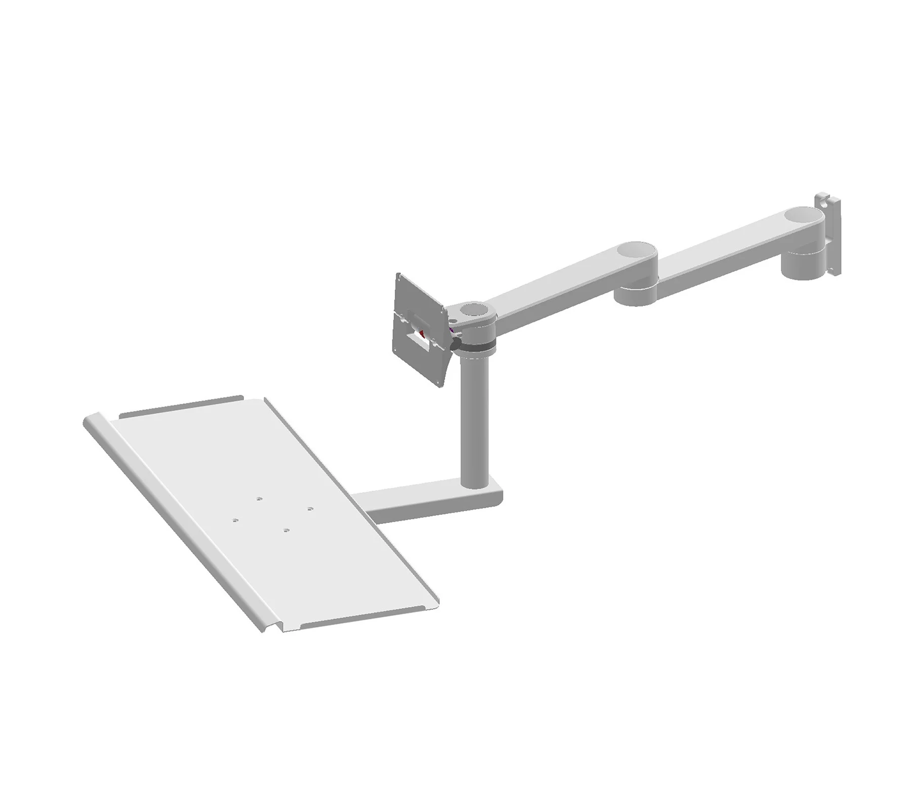 Arm with VESA Mount Keyboard Holder Tray Monitor Wall Mount Bracket on ...