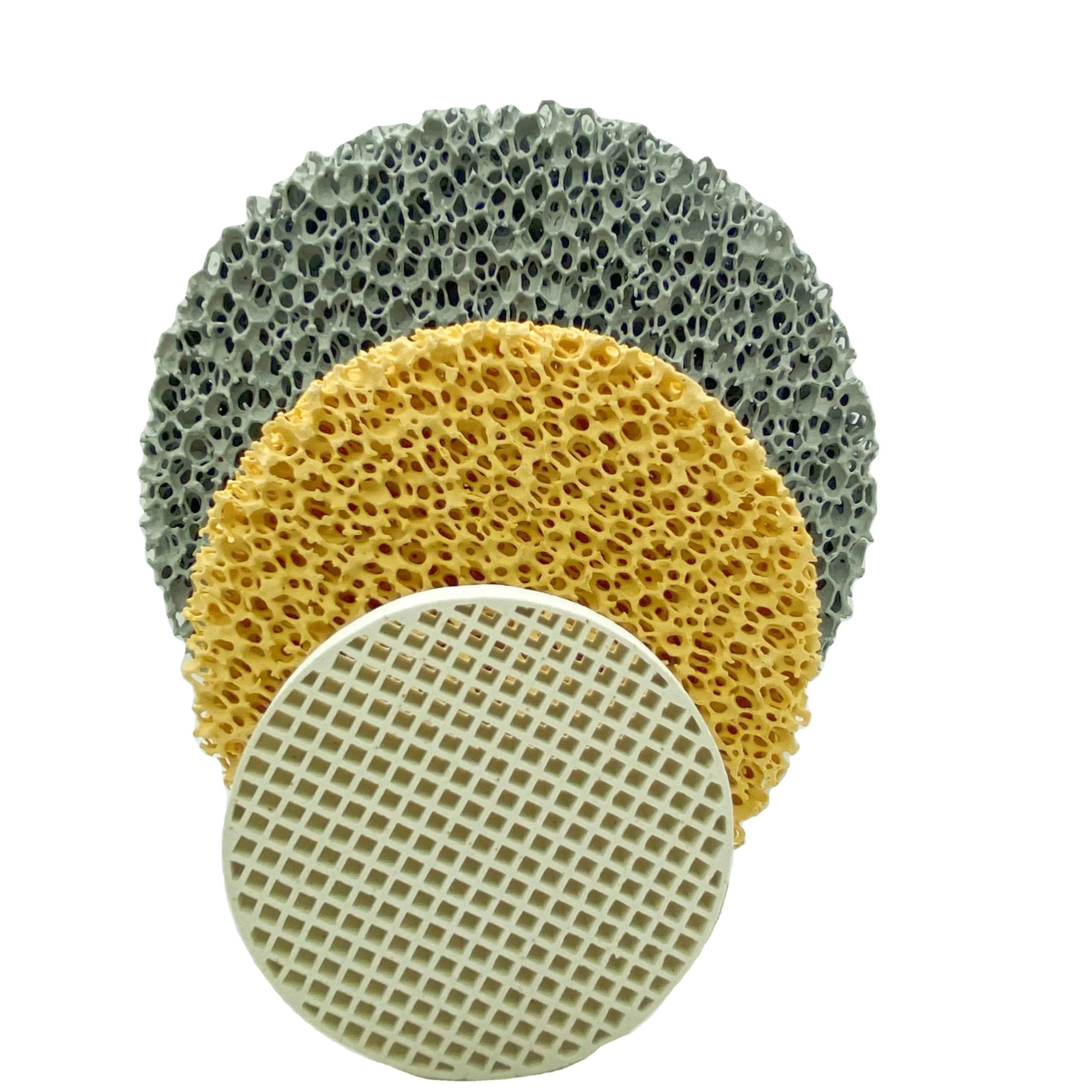 Sic Ceramic Foam Filter 10-60 Ppi /aluminium Casting Ceramic Foam ...