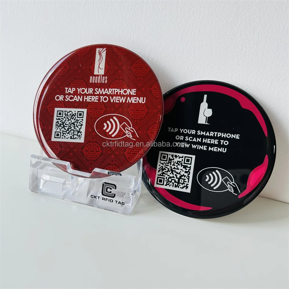Customized Smart Menu Nfc Ordering And Payment Nfc Menu Tags For ...