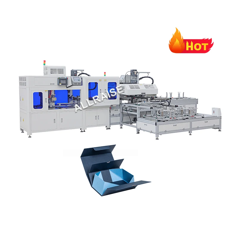 Factory Automatic Paper Cartoon Box Cardboard Folding Machine Gift Box ...