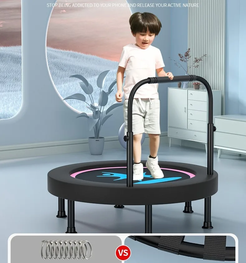 Folding Trampoline Indoor Home Balance Exercise Children Bouncer Gym ...