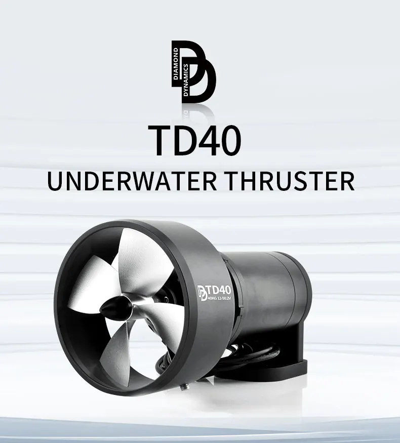 DD TD40 Waterproof Brushless Motor 3500W for RC Bait Tug Boat - 40KG ...