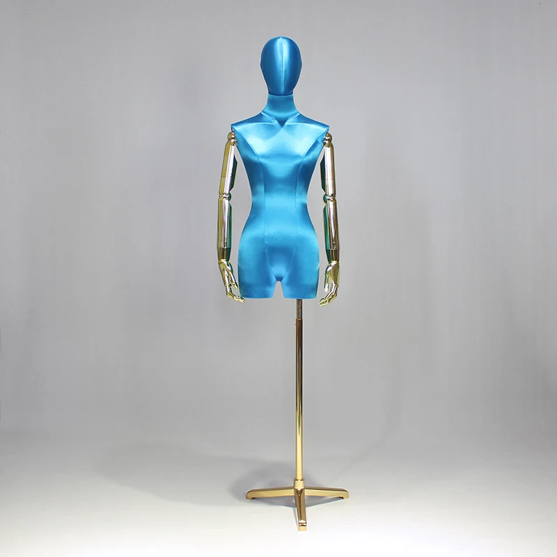 High End Gold Metal Arm Upper Body Model Mannequin Female With ...