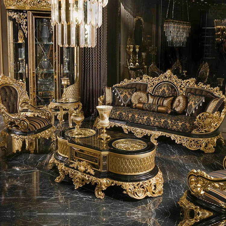 Luxury King Sofa Design Baroque Style Furniture