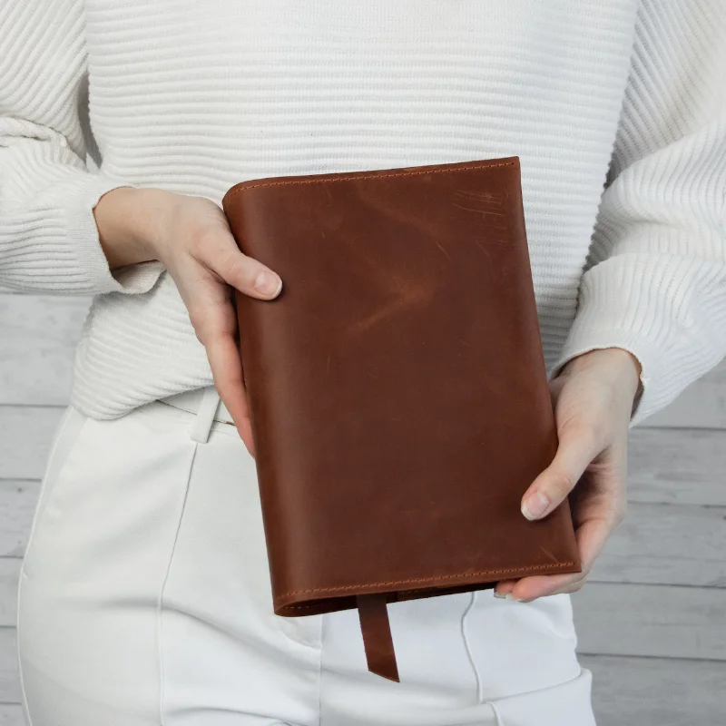 Custom Retro Modern Leather Book Covers - Waterproof & Stylish