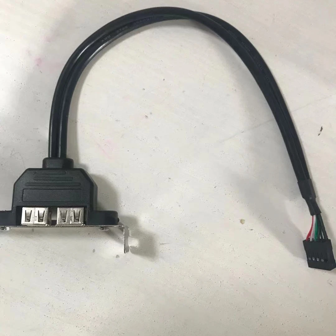 Usb 2.0 Motherboard Rear Panel Expansion Bracket To Idc 9 Pin ...