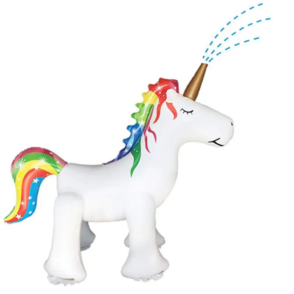 Giant Animal Water Splash Sprinkler Garden Inflatable Unicorn Sprinkler ...