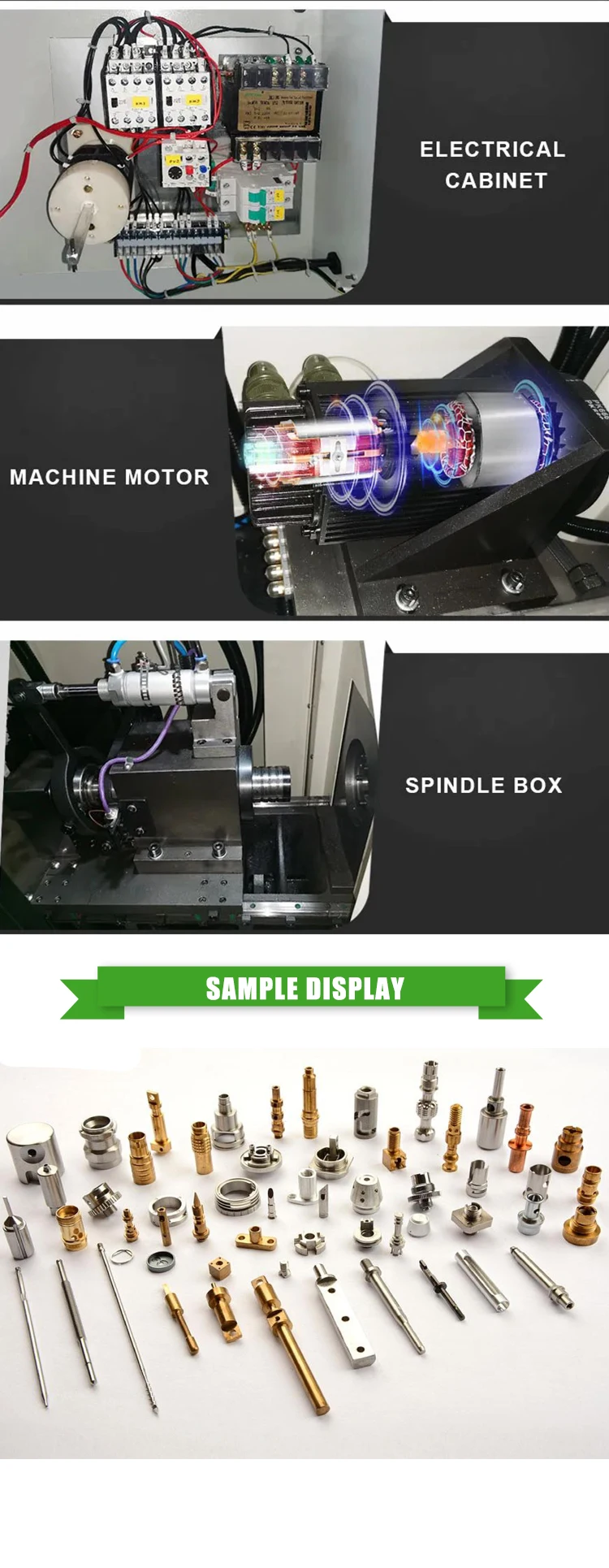 Sliding Head Accurate Dual Spindle Swiss Turn-milling Machining Cnc ...