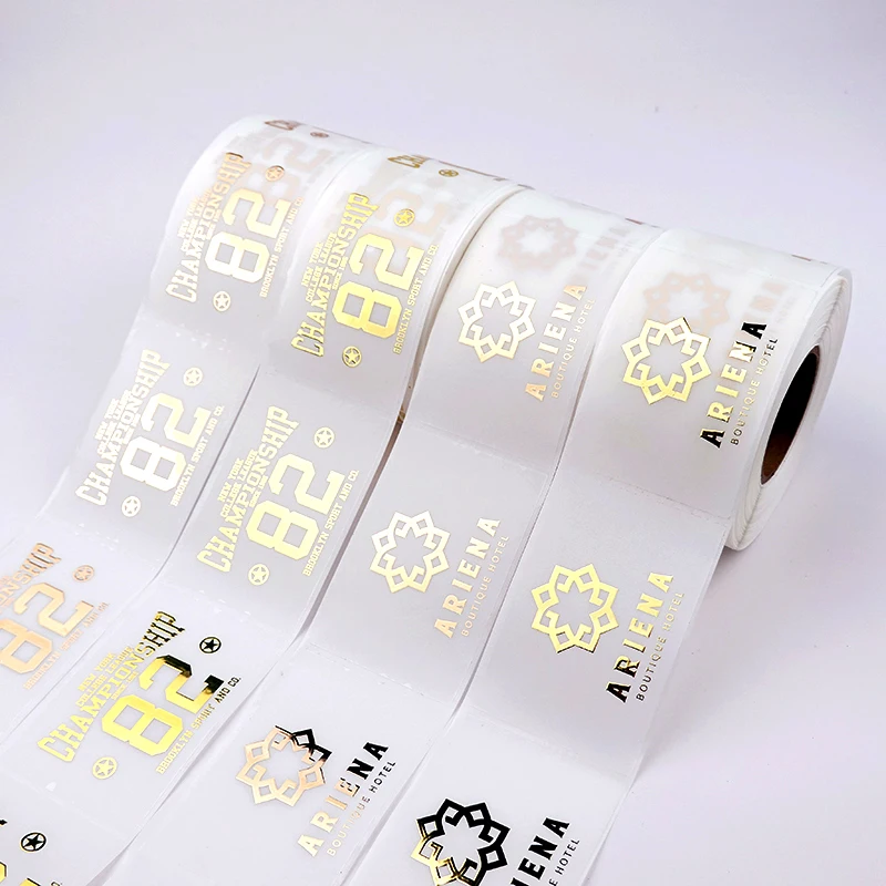 Packaging Adhesive Labels Maker Transparent Stickers Gold Foil Printing ...