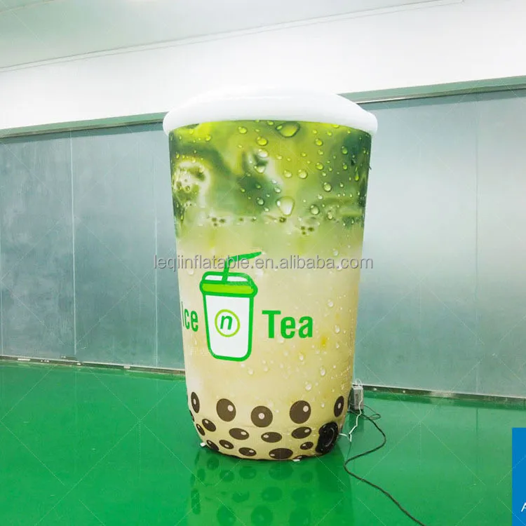 Customized Giant Inflatable Milktea Coffee Cup Bottle Model For Outdoor ...
