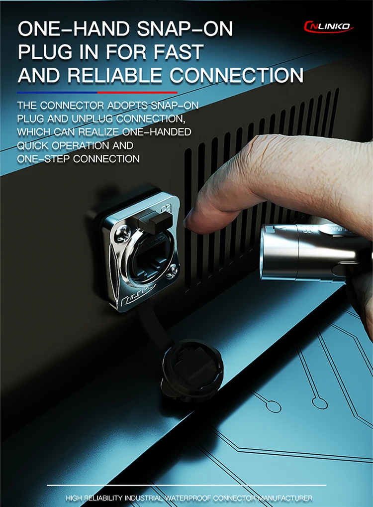 IP67 Outdoor Ethernet RJ45 Plug - Waterproof & Reliable