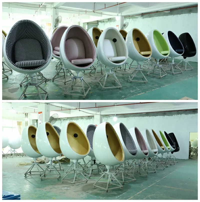 Modern Furniture - FRP Standing Swivel Chairs for Living Room