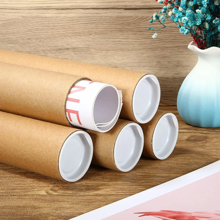 Wholesale Custom Movie Poster Cylinder Kraft Paper Mailing