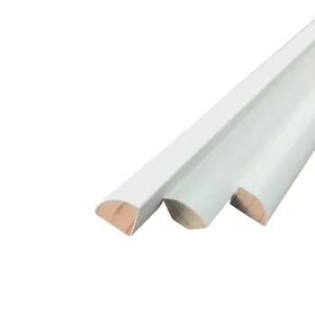 High Cost Effective White Primed Wooden Small Mouldings 1/4 Quarter ...