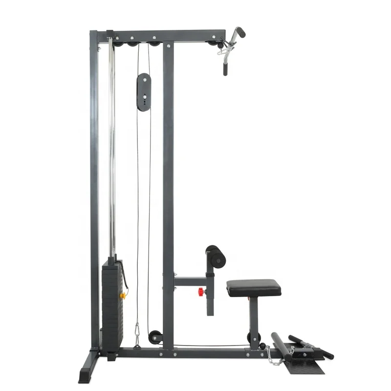 Pull Down Adjustable Dual Wall Pulley System Single Cable Machine ...