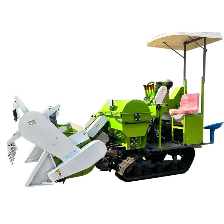 Diesel 15HP Mini Combine Harvester for Rice & Wheat - Affordable Price ...