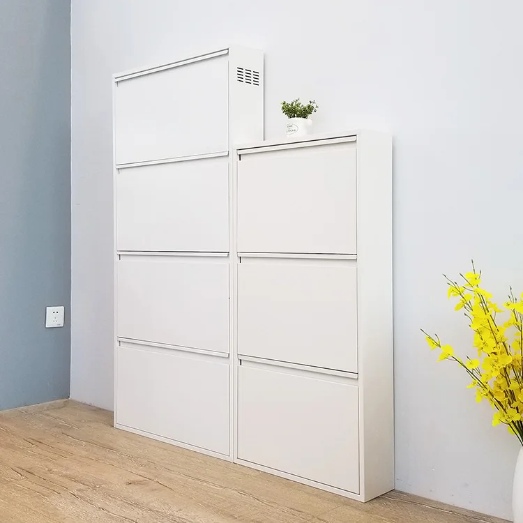 Modern Economical Panel Shoes Cabinet - Metal Shoe Rack Designs