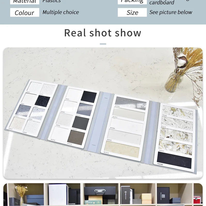 Hot Selling Factory Quartz Sample Catalog Folder Paper Ceramic Marble ...