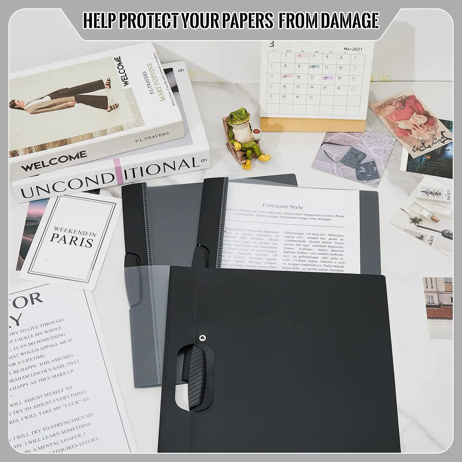 Pp Plastic Swing Clip File Folder Transparent Presentation Business ...