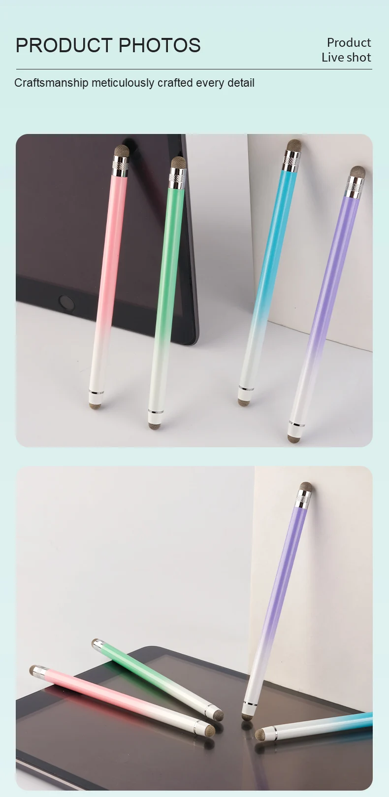 Gradient Metal Stylus Widely Compatible With Capacitive Screen Fiber ...
