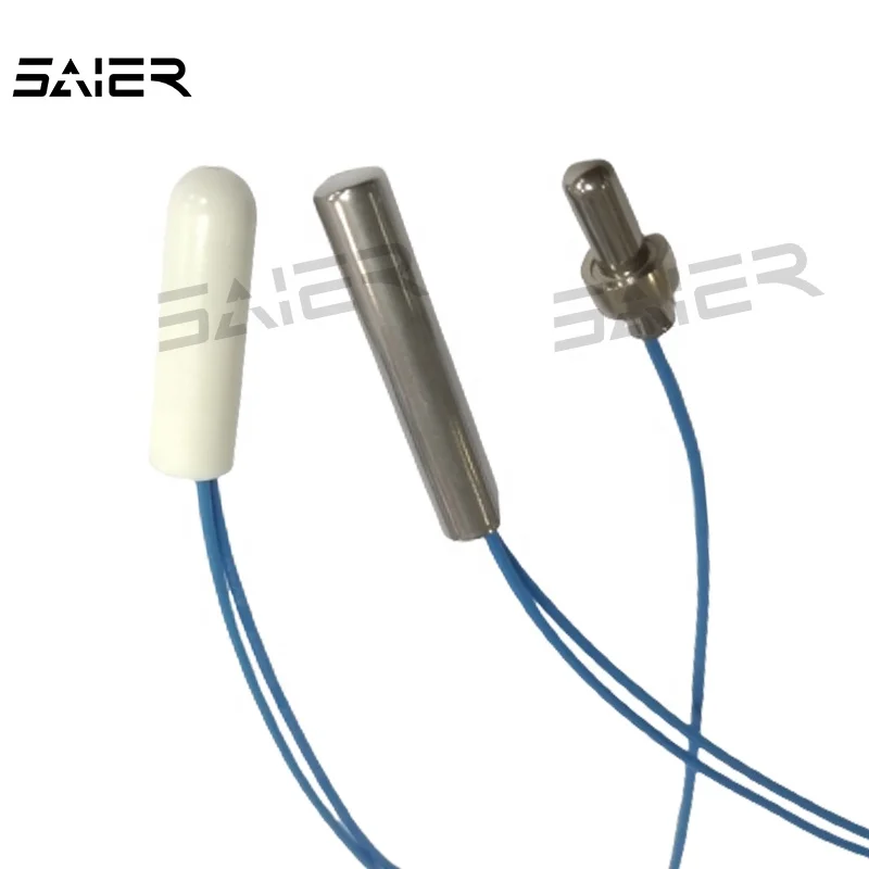 Stainless Steel Ntc Thermistor Probe Ip67 Wires Waterproof Thermistor 3950 10k 50k Ohms ...