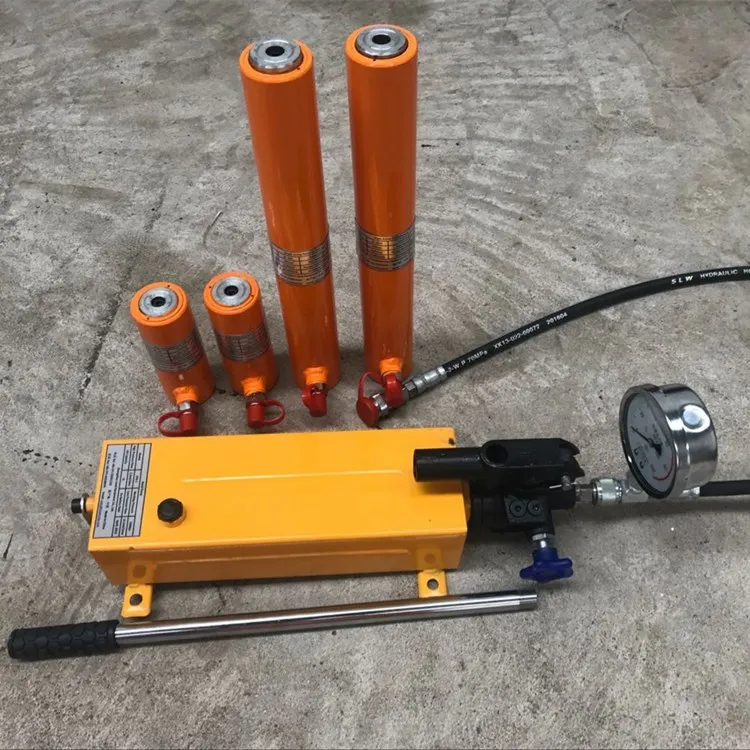 100ton Single Acting Hydraulic Jacks With Hand Pump China Hydraulic ...