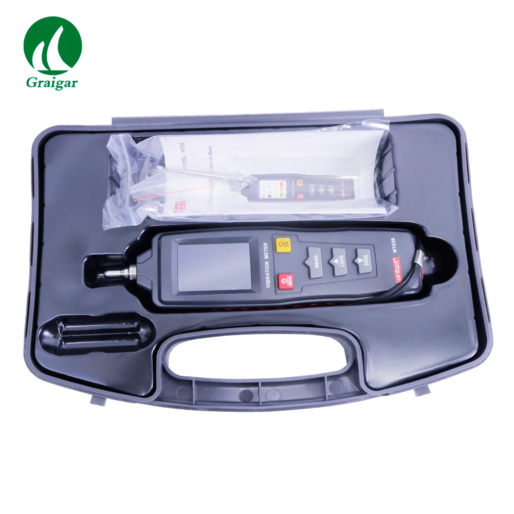 Wt63b Digital Vibration Meter Vibration Analyzer Testing Equipment 0 1~1999 9m S 2 With Lcd