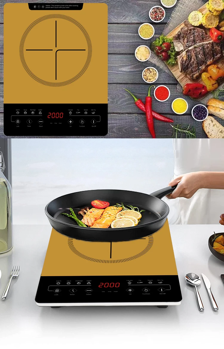 Portable Induction Cooktop,2000w Induction Cooker With Lcd Sensor Touch ...
