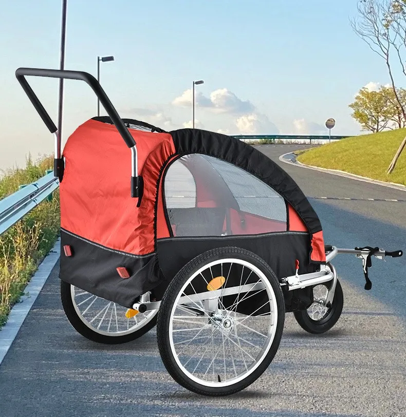 360 Swivel Wheel Baby Bike Trailer - Versatile & Sustainable