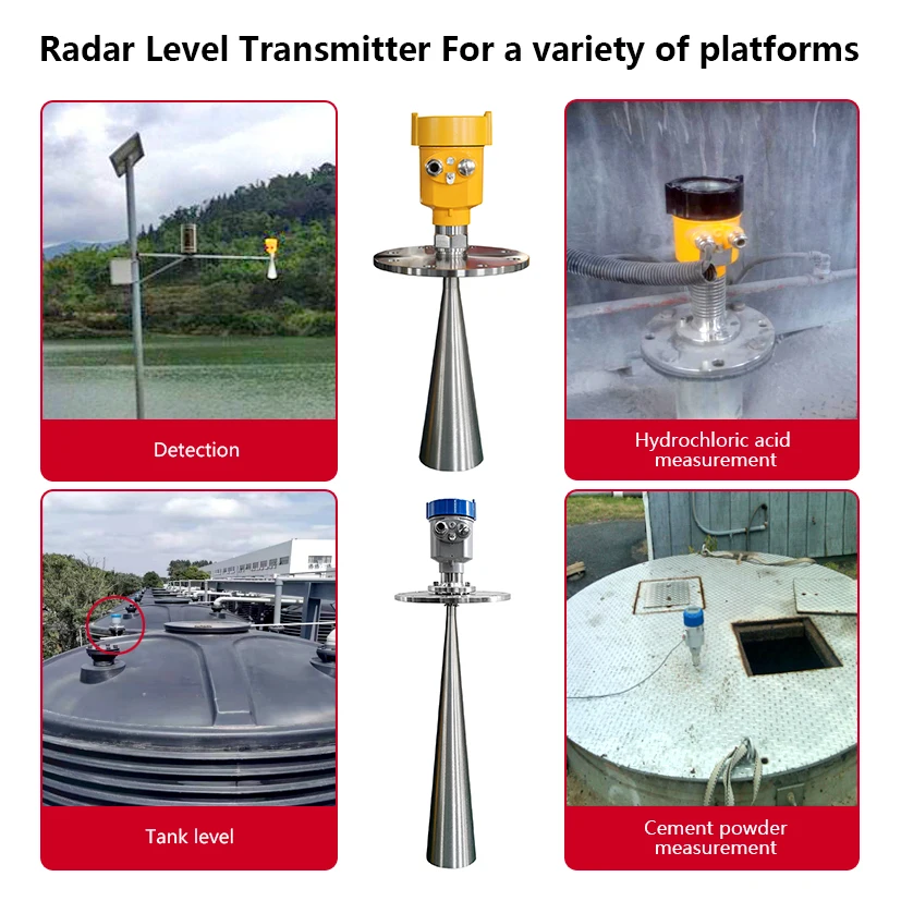 26 Ghz Radar Level Transmitter Non-contact Water Level Alarm Sensor ...