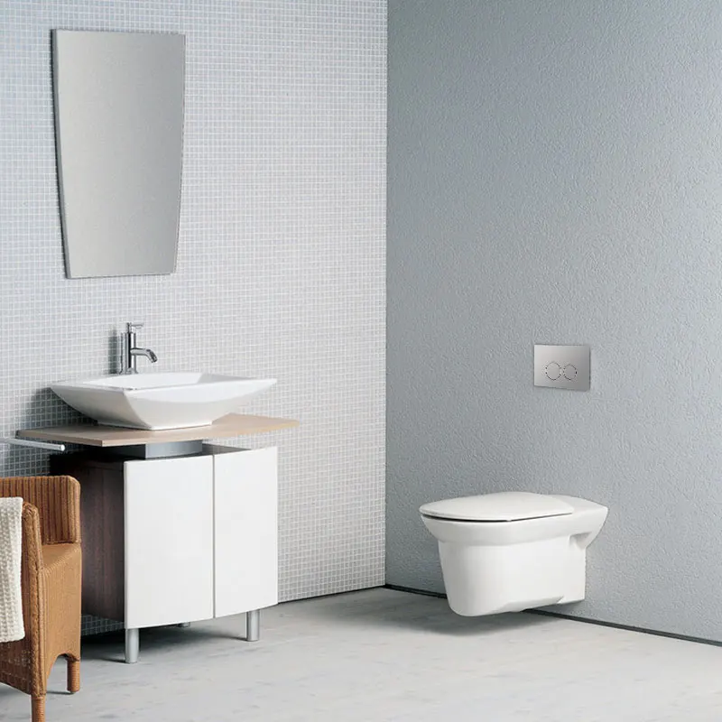 Concealed Cistern Toilet Modern Style Elongated Bowl Made Of Ceramic ...