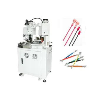 Fully Automatic Three-terminals Two Wires Crimping Machine Cable ...