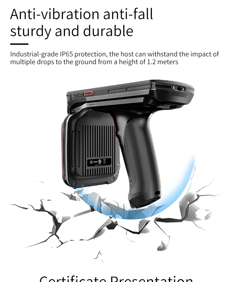 4G 5.7inch with Screen Wireless Uhf Rfid Reader Writer Scanners Device ...