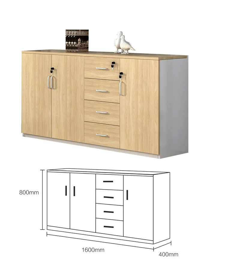 Modern Modular Office File Cabinet 3 Lockable Doors Officeworks Filing ...