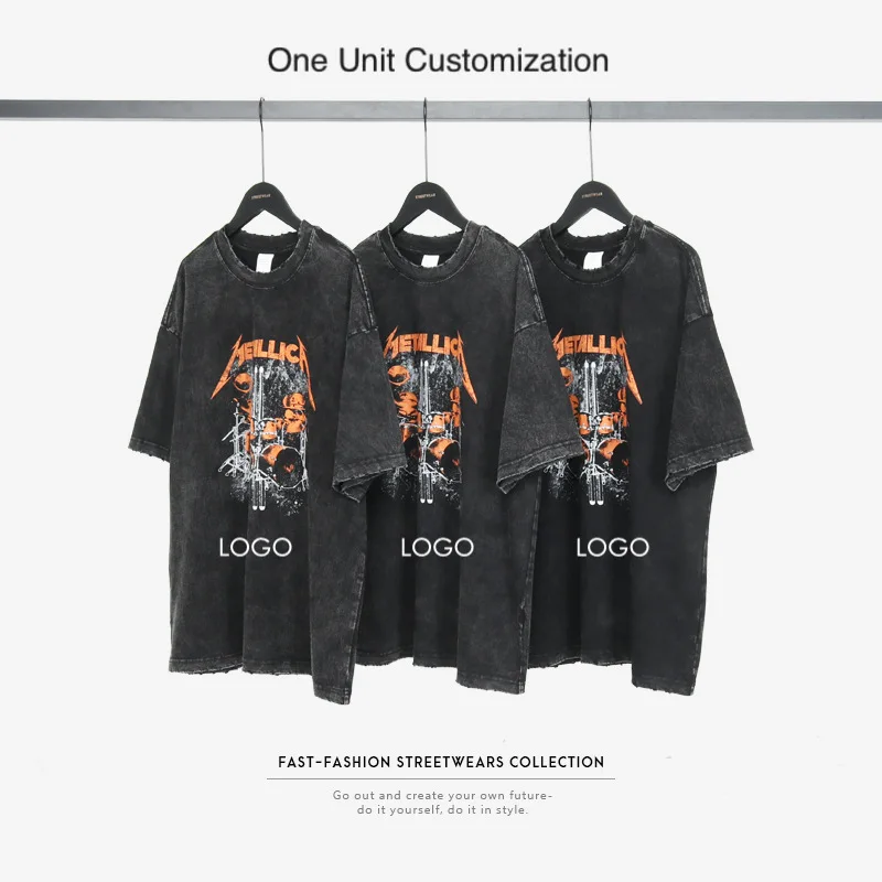 Custom Graphic Tees - Men's Vintage Distressed T-shirts