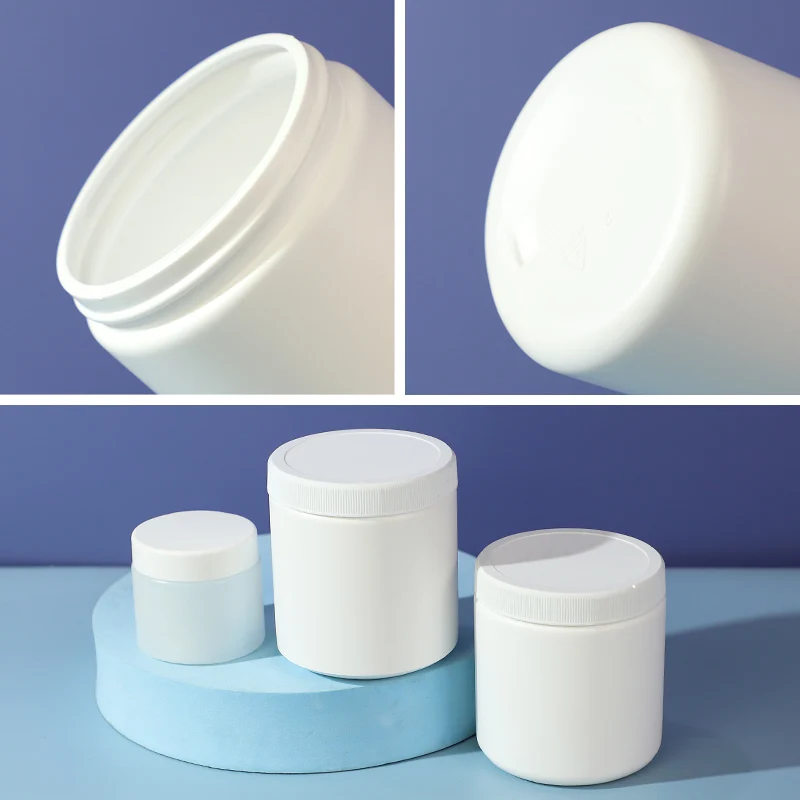 Wholesale Round Drug Packaging Jars - Food Grade PE Bottles