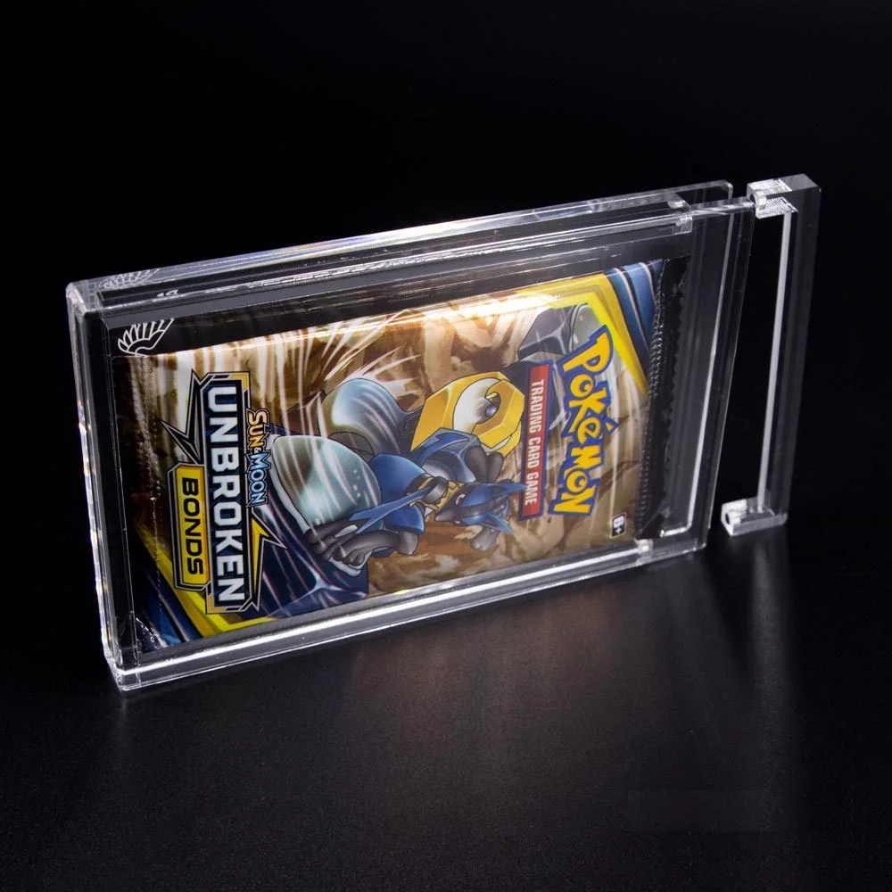 Clear Display Booster Pack Case Acrylic Display Box Magnetic Lid ...
