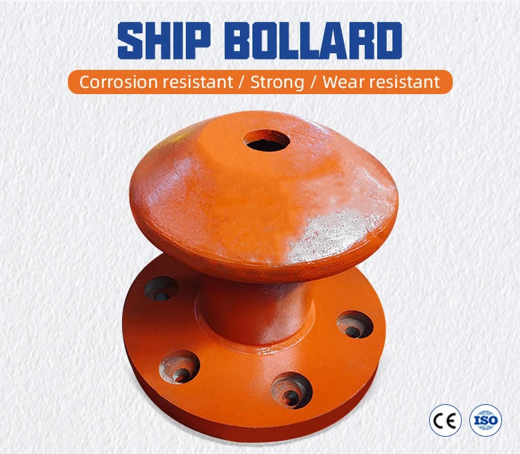 Wharf Mooring Pier Mooring Bollard Marine Cast Steel Bollard