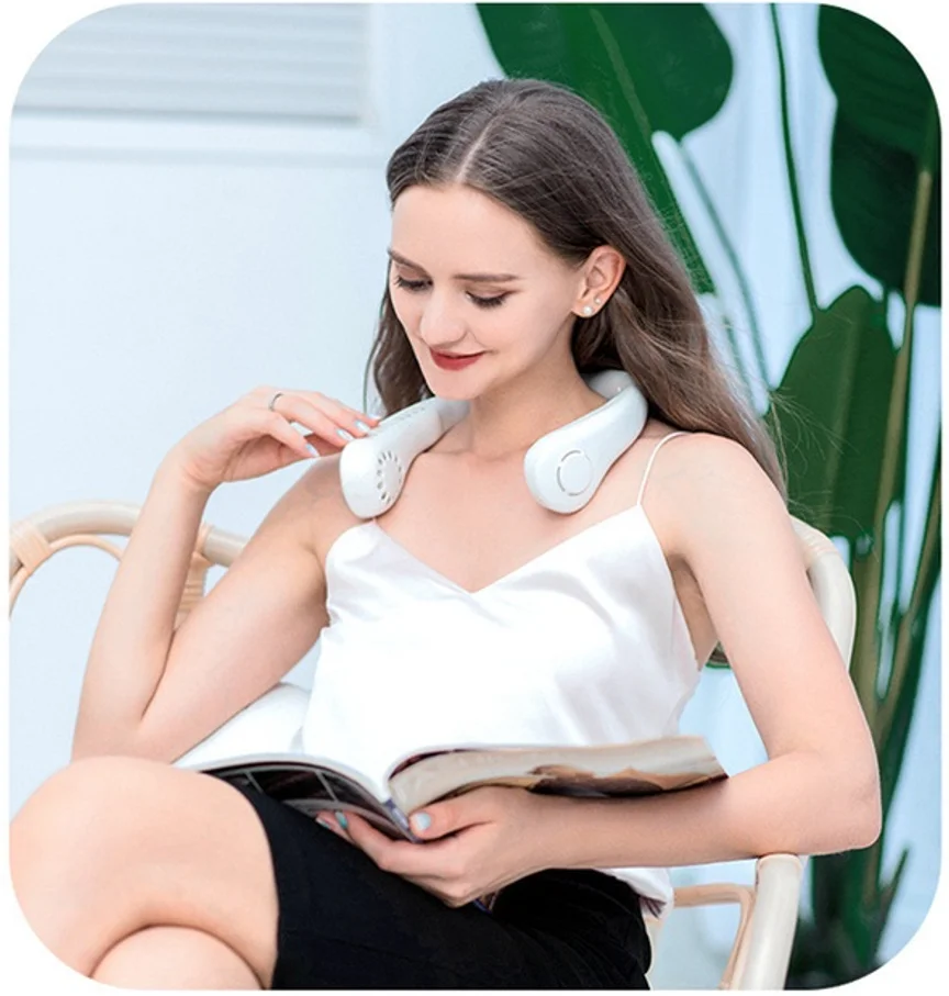 New Arrival 2022 Hanging Neck Fan Portable Outdoor Sports Wearable Fan ...