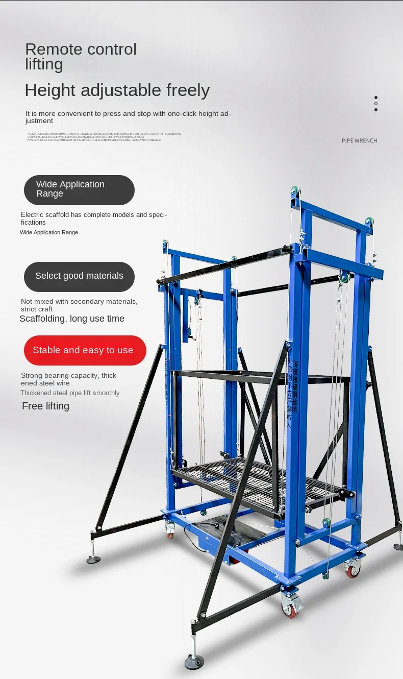 Electric Lifting Scaffolding Remote Control Fully Automatic Lifting ...