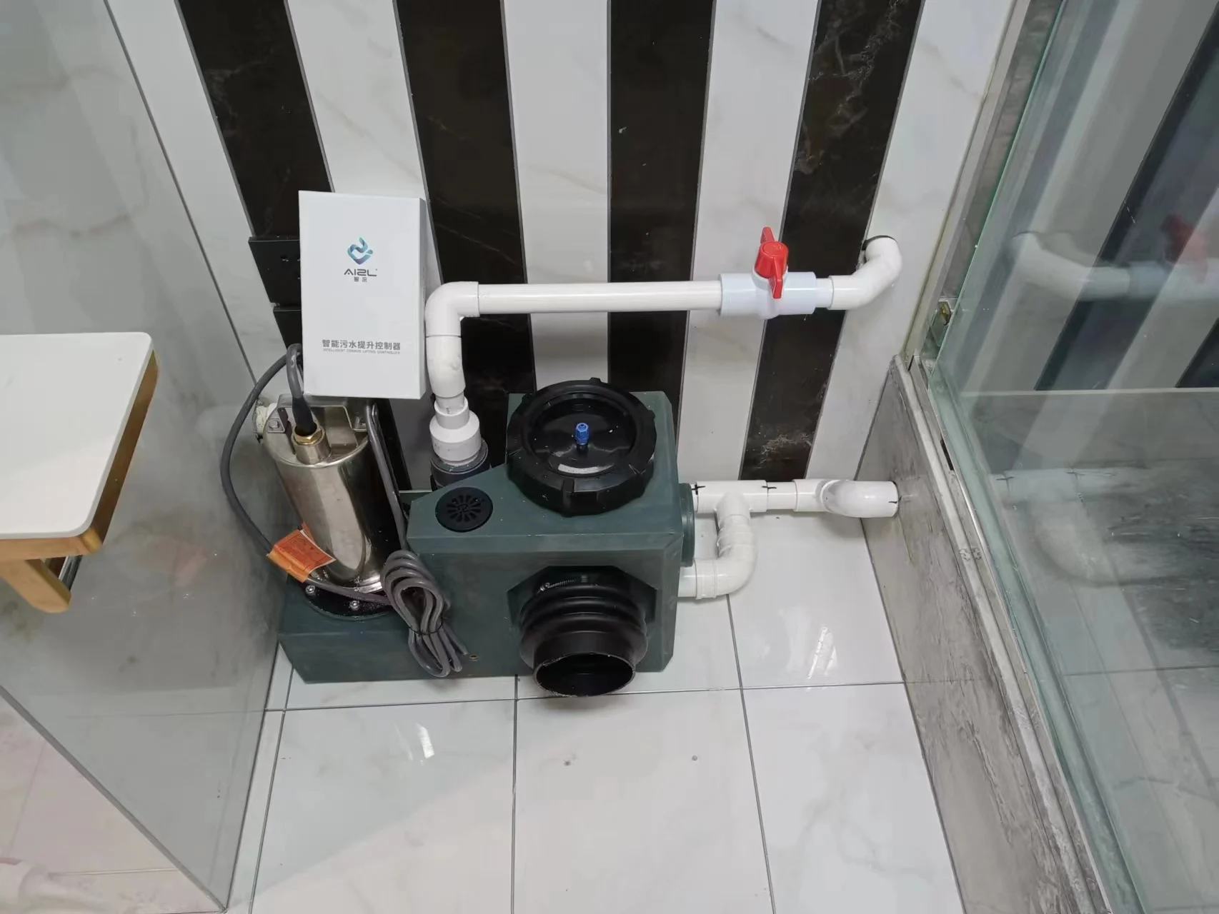 Aizl Toilet Macerator Pump,Kitchen Waste Water Disposal Pump,Sewerage ...