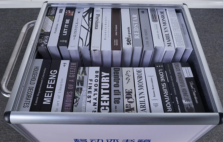 Library Furniture Equipment White Book Return Containers Mobile Books ...