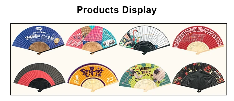 Personalised Bamboo Folding Fans - Perfect for Festivals