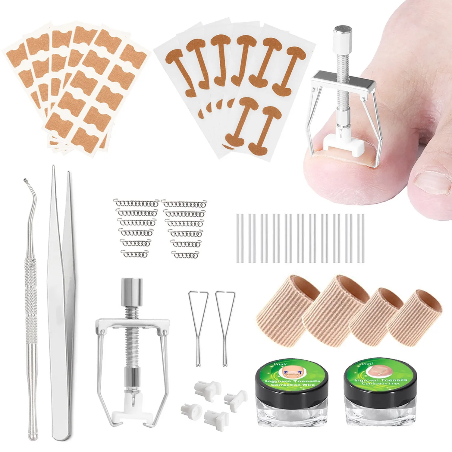 Ingrown Nail Correction Kit Ingrown Toenail Stickers Toe Nail Clamp ...