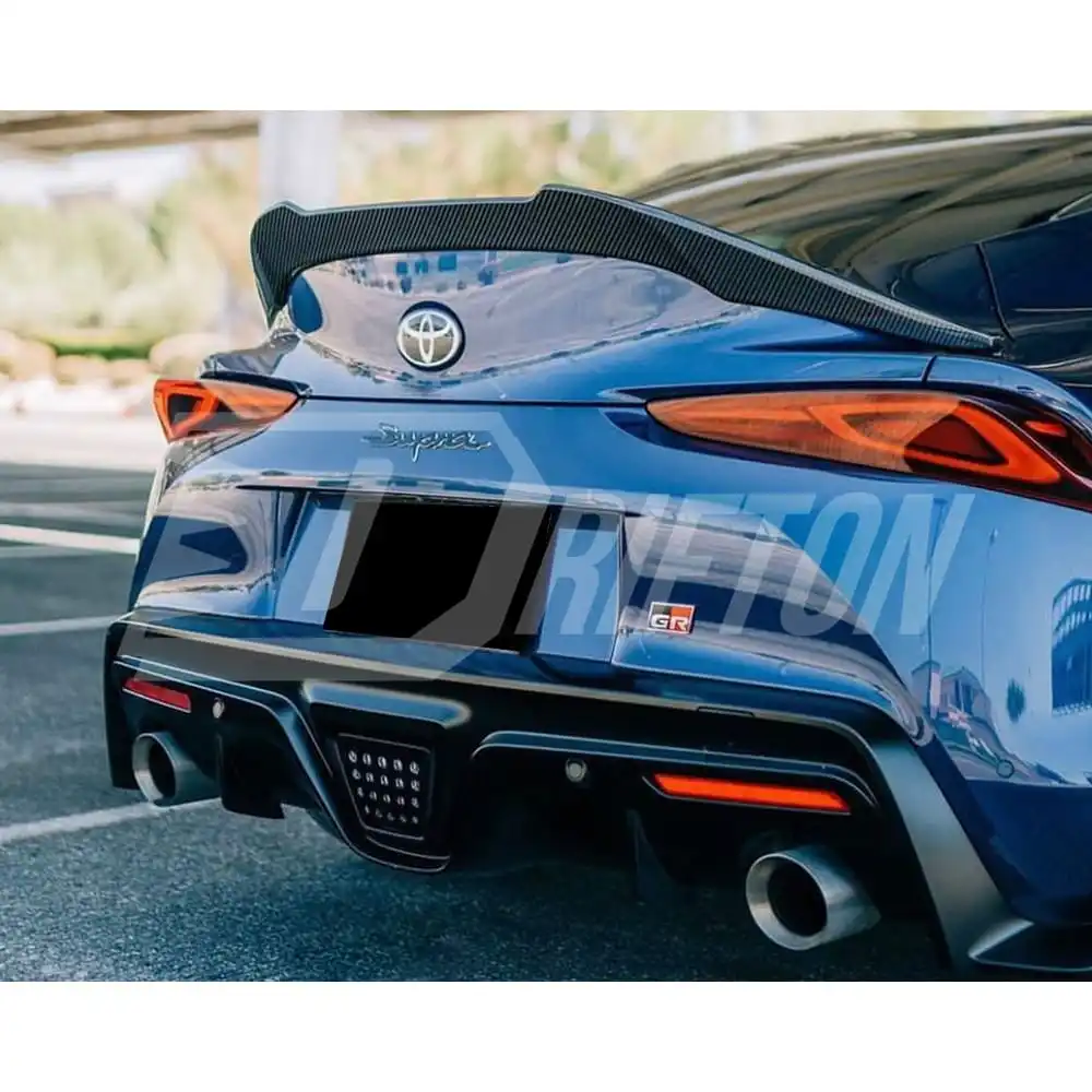 Dry Carbon Fiber Rear Spoiler For Toyota Supra Mk5 A90 A91 Gr & Custom Oem