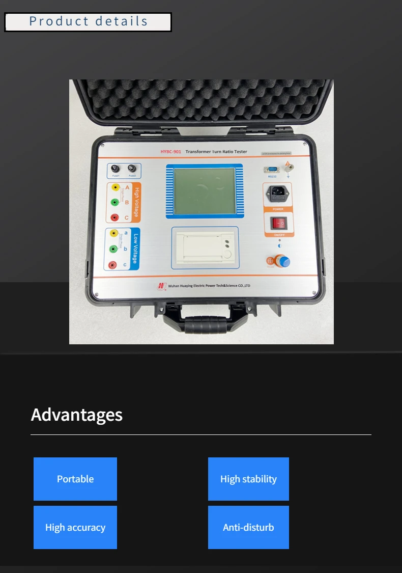 Digital Transformer Turns Ratio Meter Ttr Tester - Buy Transformer ...