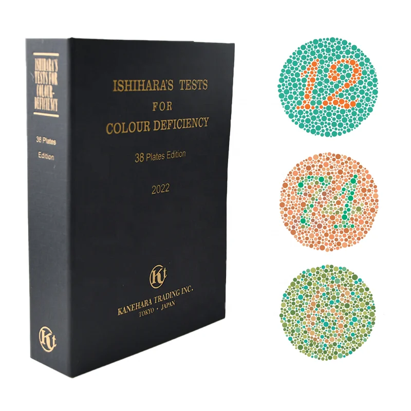 Ishihara Test Chart Book For Color Blindness 24 Plate, 40% OFF