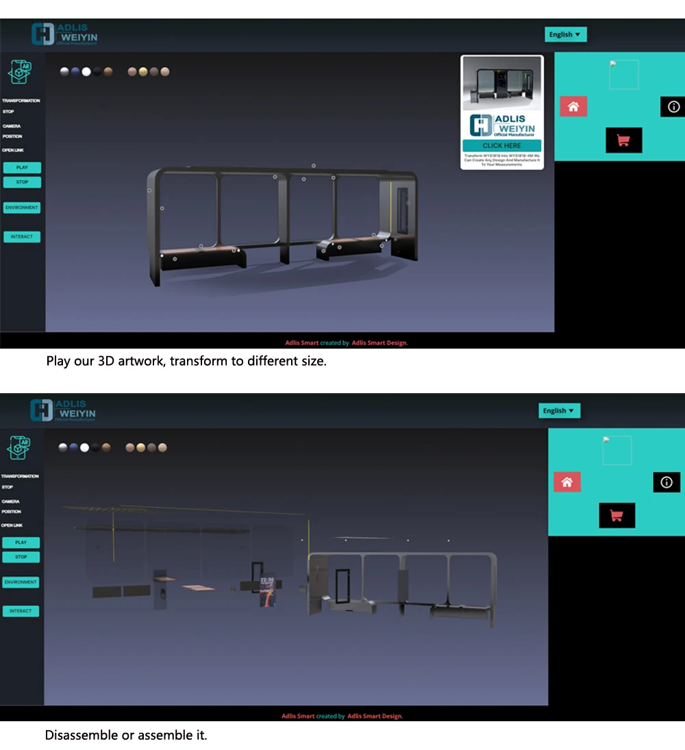 Customizable Outdoor LED Light Box Factory-Supplied Smart Advertising ...