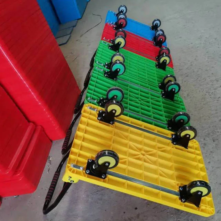 1150*650mm Heavy Duty Blue Folding Plastic Platform Trolley Cart 500kg